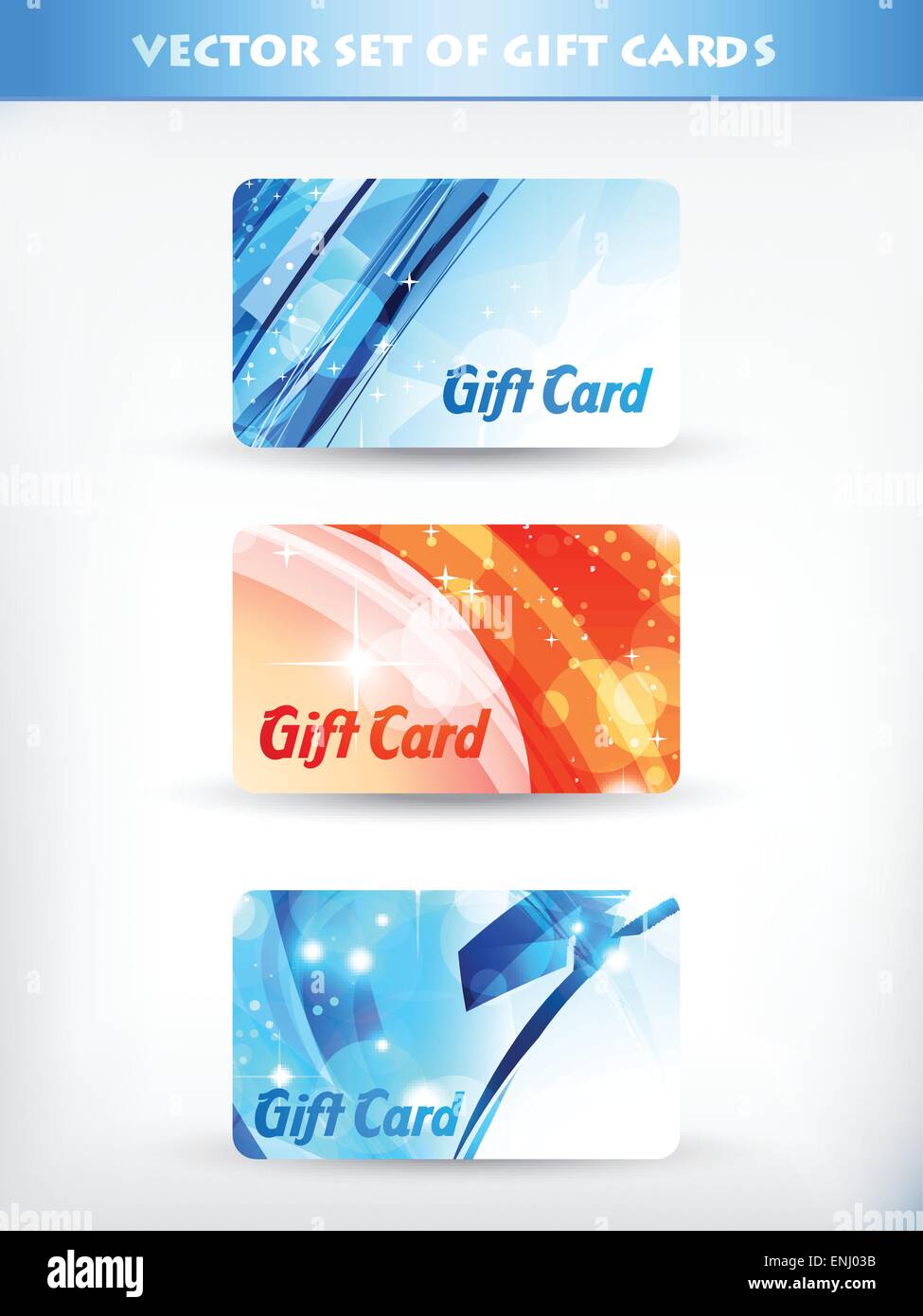 vector set of gift card 03 Stock Vector Image & Art - Alamy