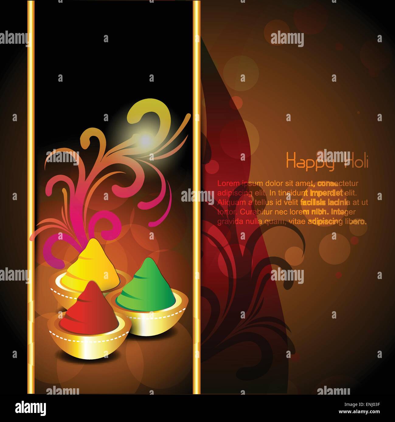 colorful holi background design Stock Vector Image & Art - Alamy