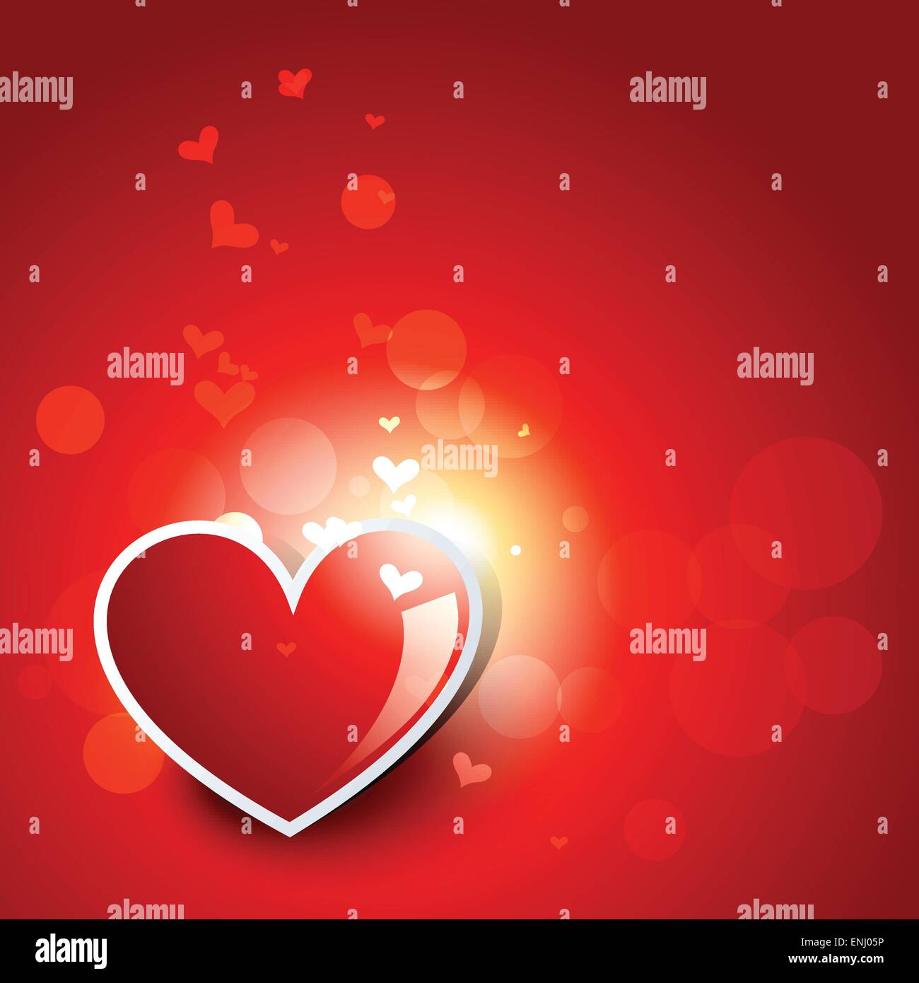 beautiful creative vector heart background design Stock Vector Image ...