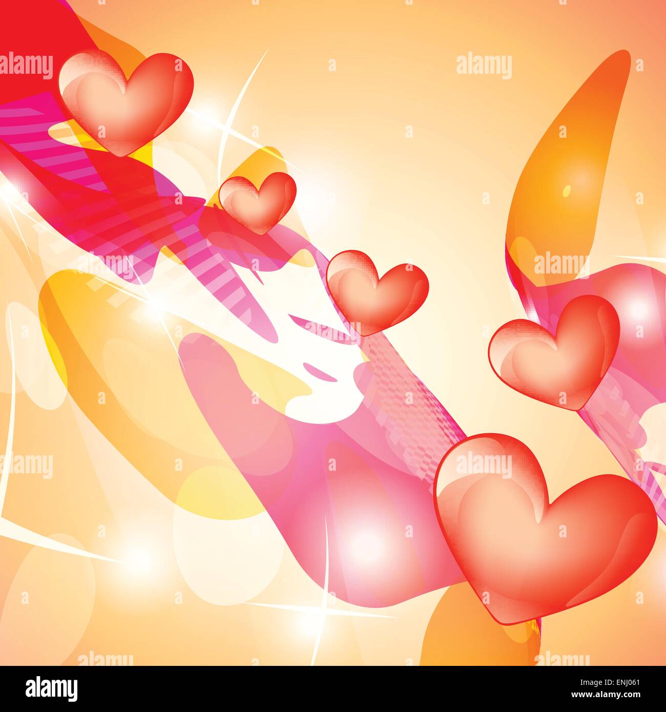 vector valentine day heart background design Stock Vector Image & Art ...