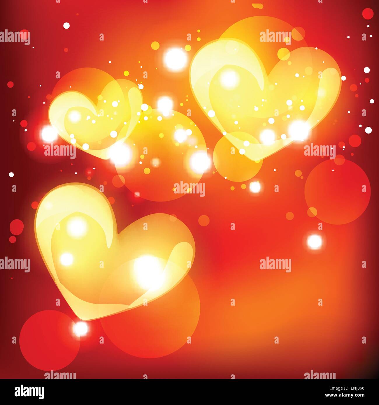 stylish valentine day heart background design Stock Vector Image & Art ...