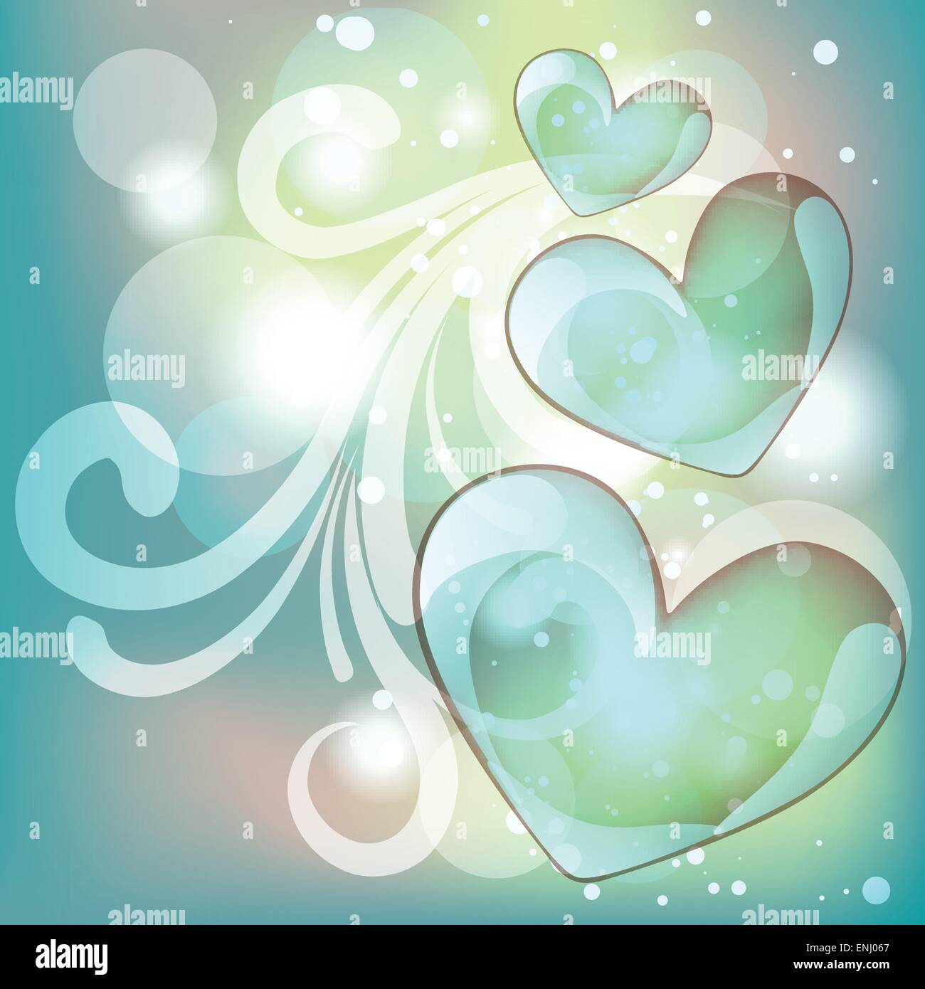 beautiful heart background design art Stock Vector Image & Art - Alamy