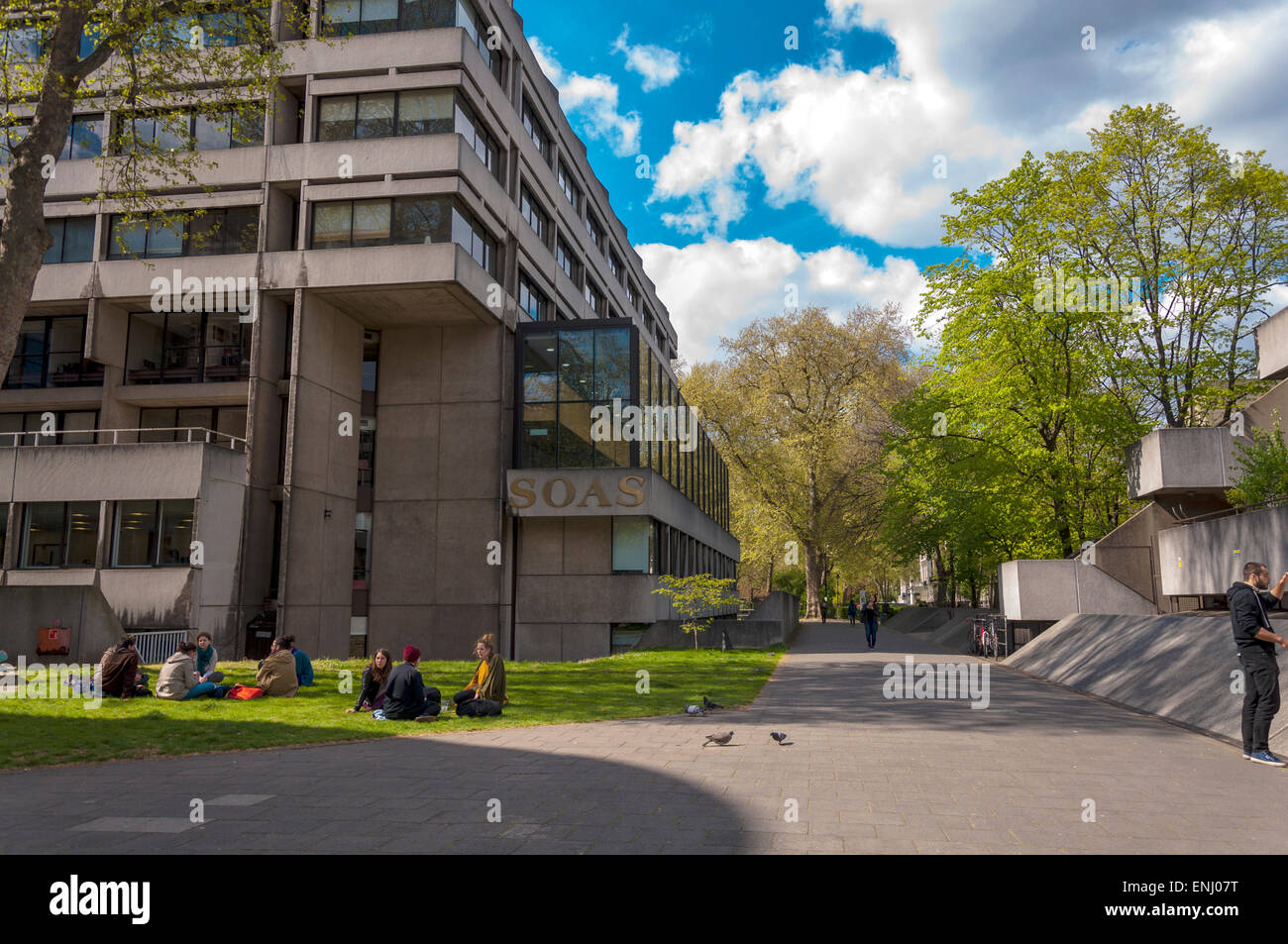 Students on campus at SOAS, University of London (formally known as the ...