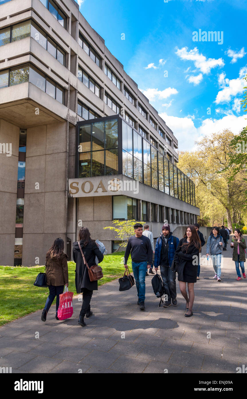 Students on campus at SOAS, University of London (formally known as the ...