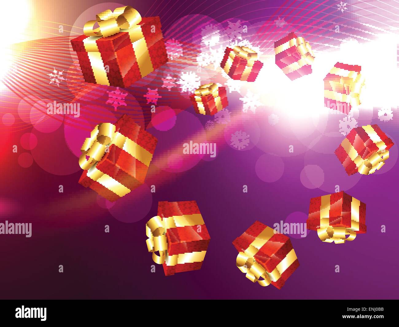 vector gift box beautiful illustration Stock Vector Image & Art - Alamy