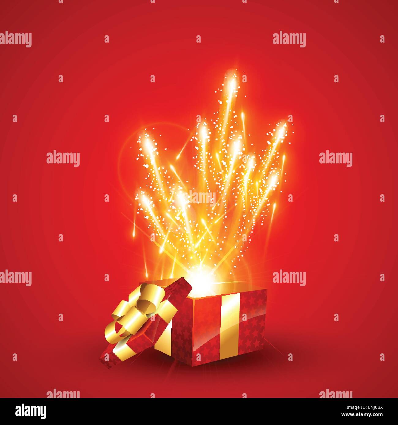 surprise vector gift box illustration Stock Vector Image & Art - Alamy