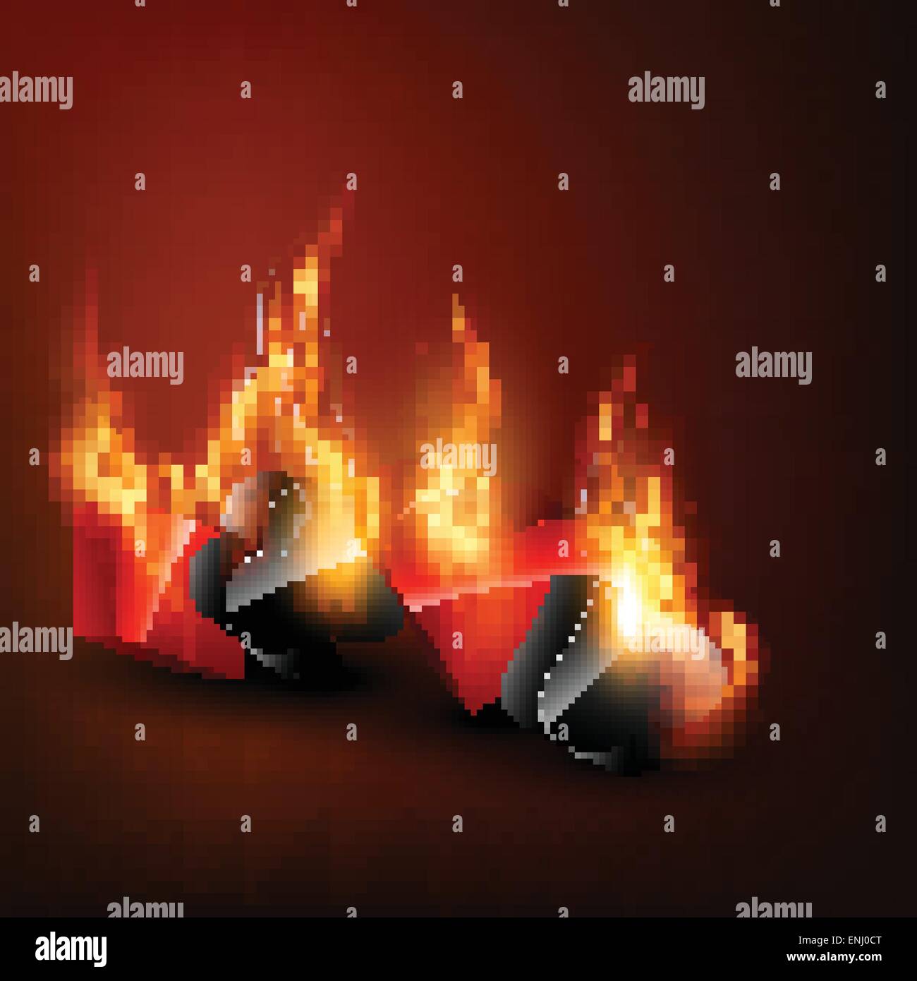 Poker cards burn in fire hi-res stock photography and images - Alamy