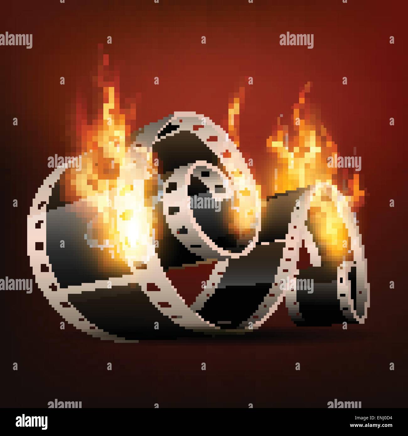 Film roll burn hi-res stock photography and images - Alamy