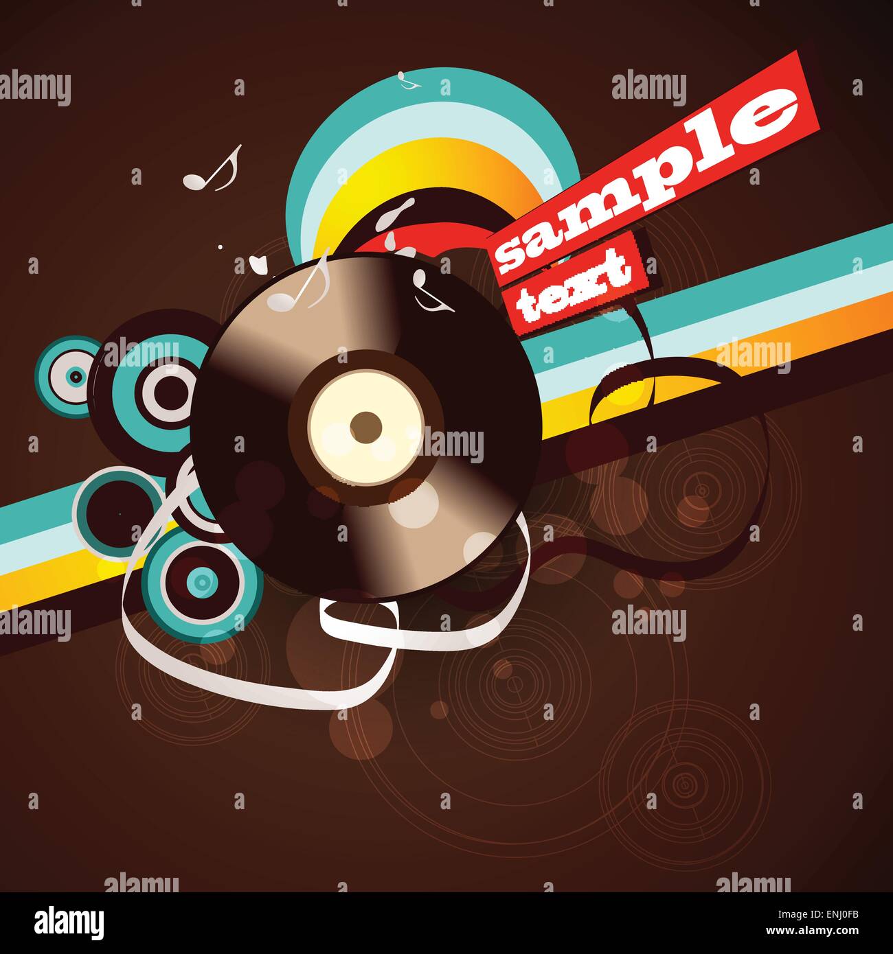 vector vinyl music background design Stock Vector Image & Art - Alamy