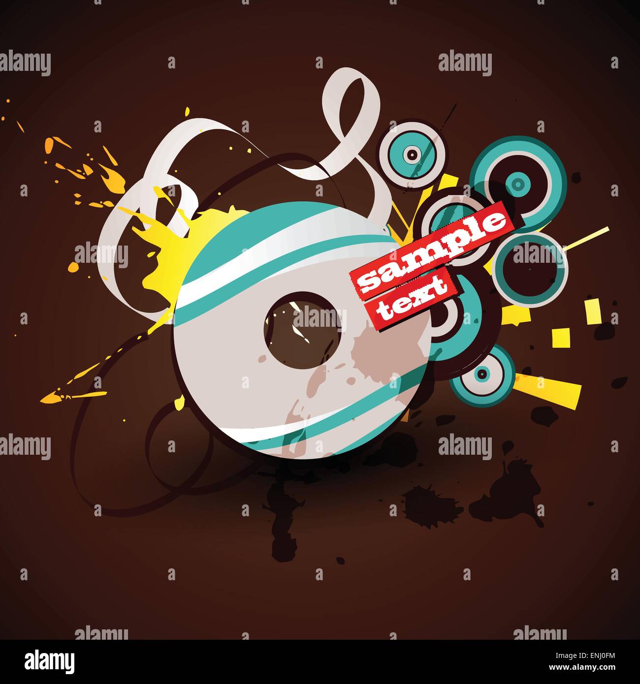 vector abstract cd background design Stock Vector Image & Art - Alamy