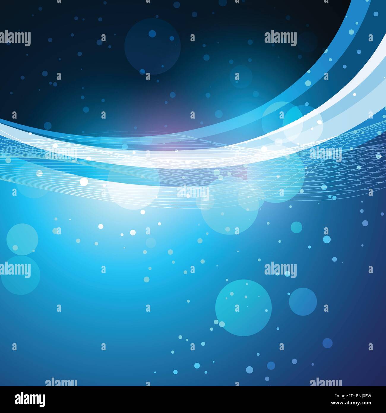 stylish vector blue color wave Stock Vector Image & Art - Alamy
