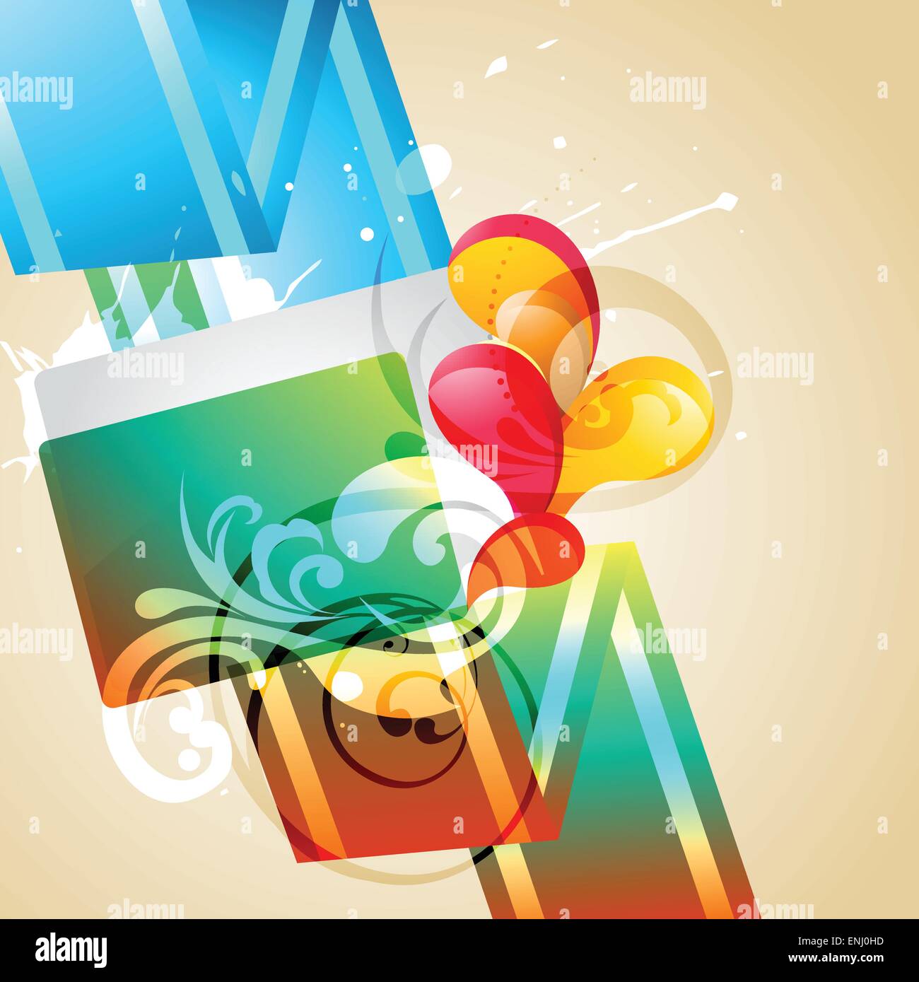 abstract colorful background to be used in your projects Stock Vector ...
