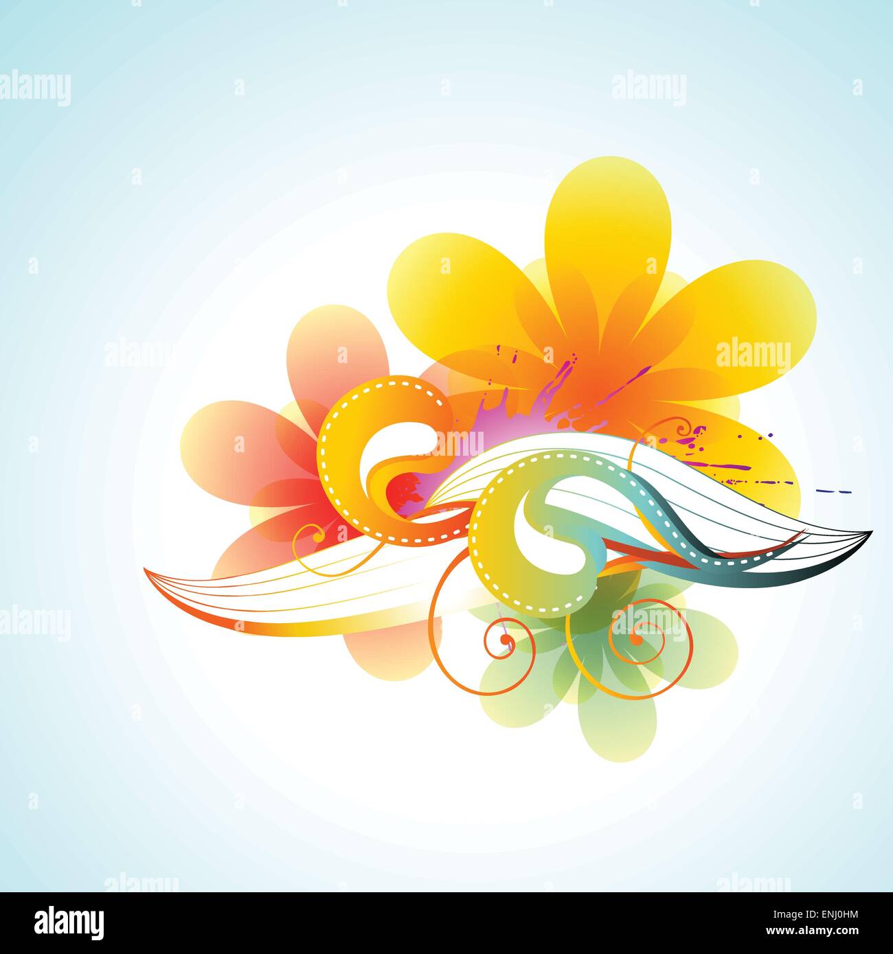 abstract flower style background design Stock Vector Image & Art - Alamy