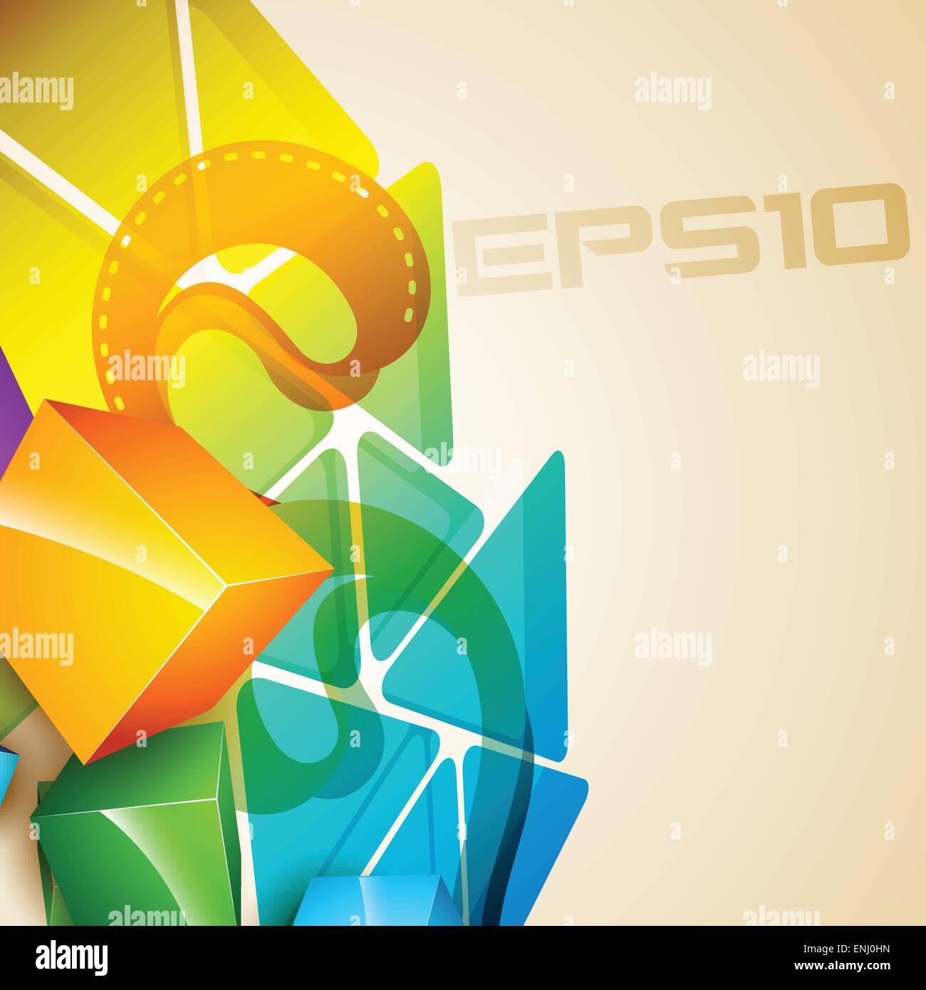 3d style abstract colorful background design Stock Vector Image & Art ...