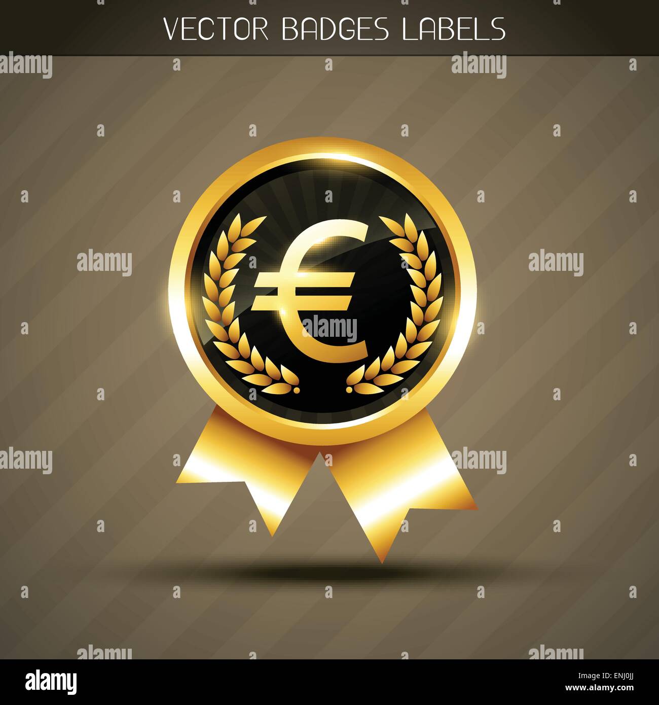 vector euro sign on golden label Stock Vector Image & Art - Alamy