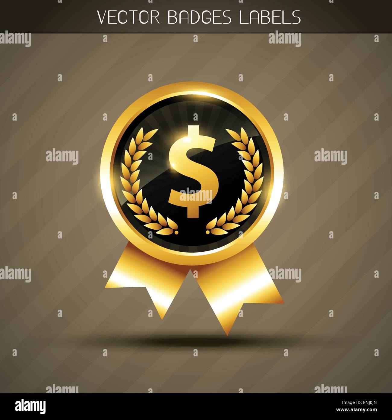 vector golden dollar symbol label Stock Vector Image & Art - Alamy