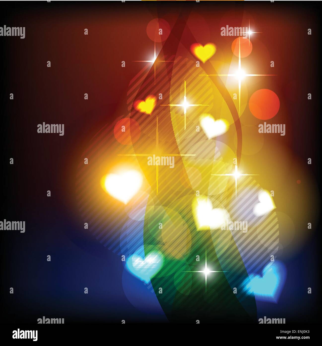 beautiful glowing heart background design Stock Vector Image & Art - Alamy