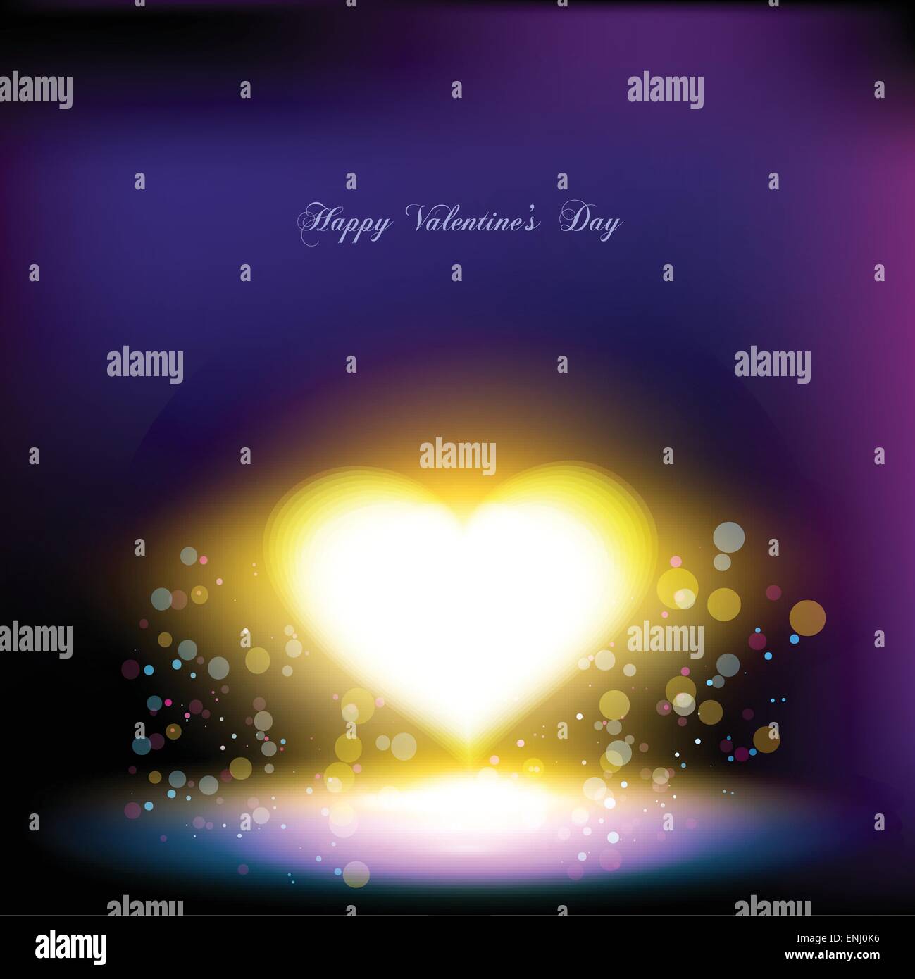 stylish glowing heart bacckground Stock Vector Image & Art - Alamy