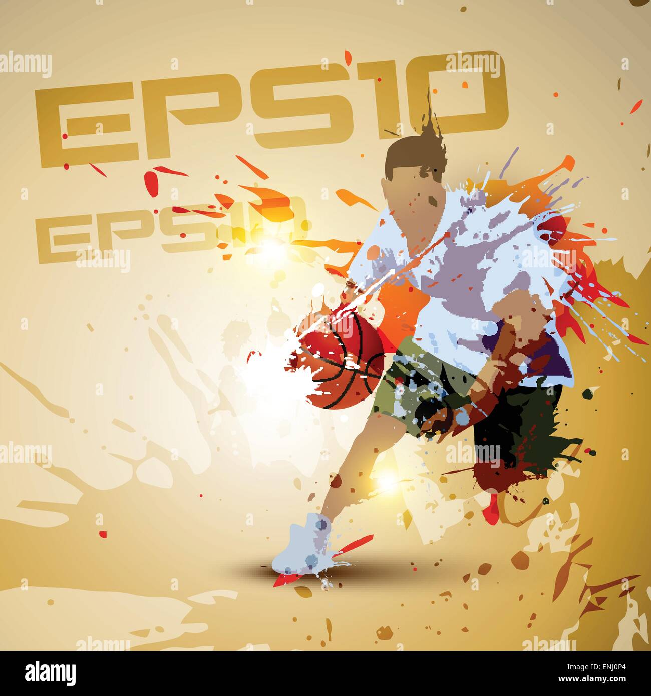 Playing basket vector vectors hi-res stock photography and images - Alamy