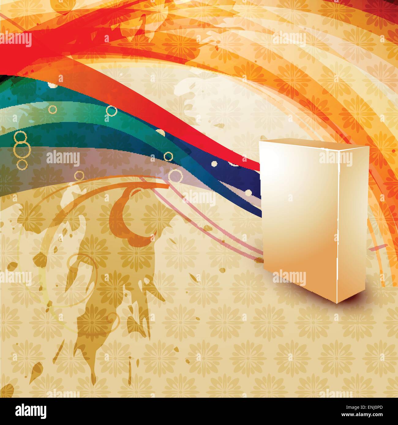 vector product box on artistic background Stock Vector Image & Art - Alamy