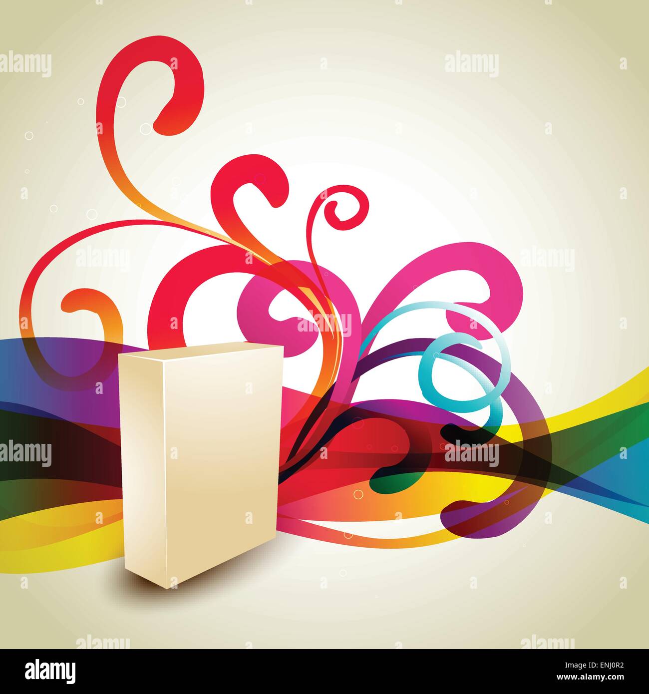 vector product box on artistic background Stock Vector Image & Art - Alamy