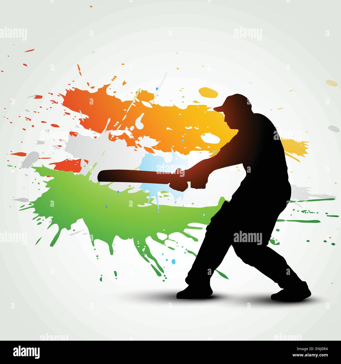 Cricket ball hitting Stock Vector Images - Alamy
