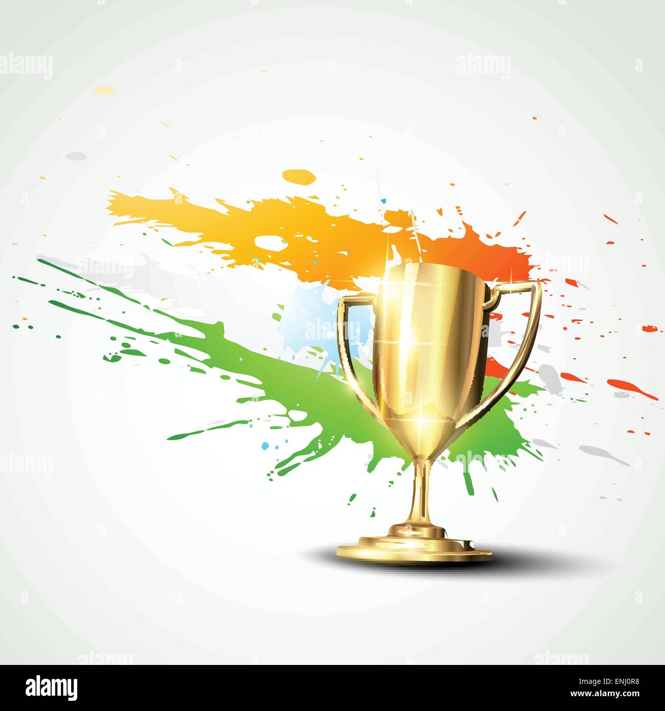 vector golden trophy on abstract background Stock Vector Image & Art ...