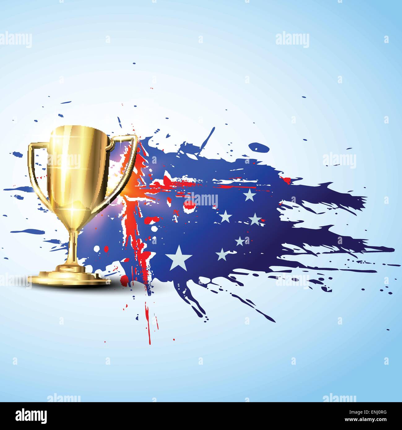 vector golden trophy on abstract background Stock Vector Image & Art ...