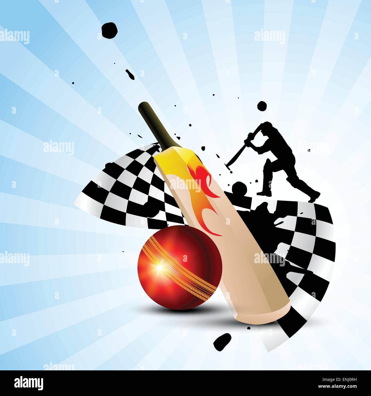 cricket theme vector background design Stock Vector Image & Art - Alamy