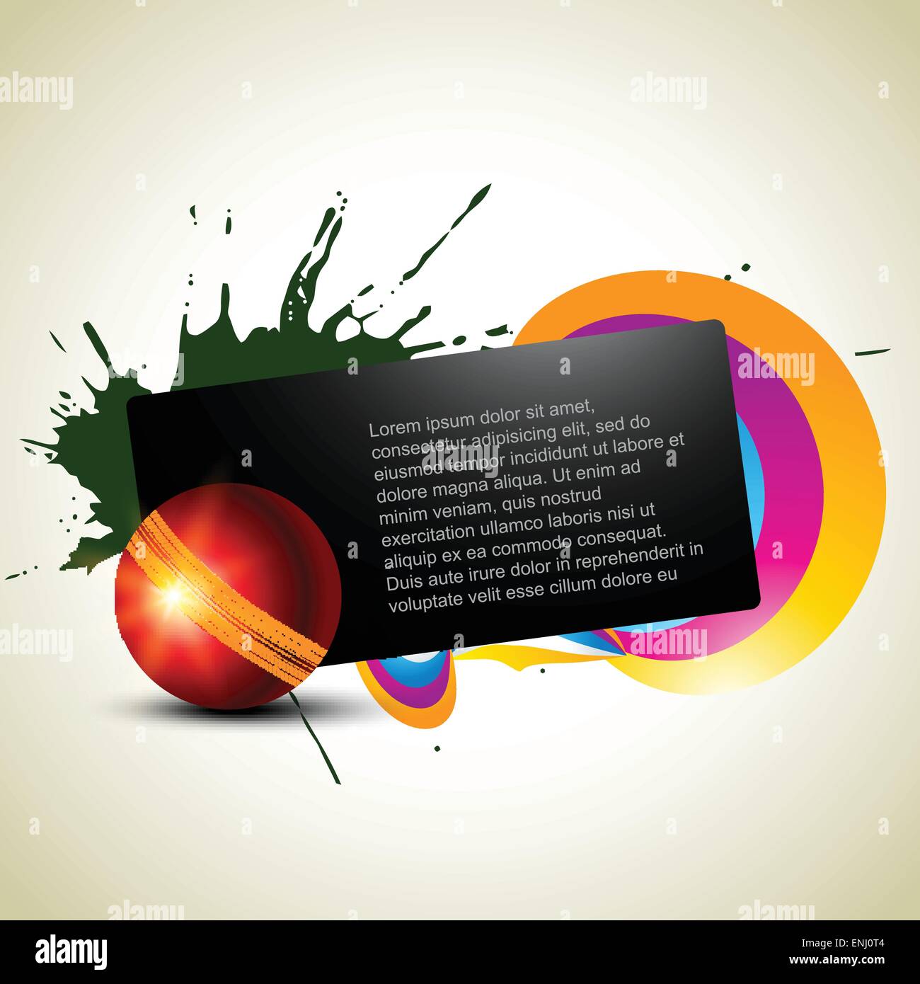 abstract cricket ball artistic background Stock Vector Image & Art - Alamy