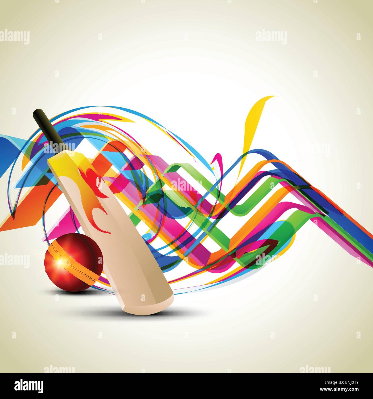 colorful cricket background design art Stock Vector Image & Art - Alamy