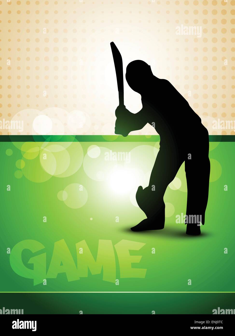 vector stylish cricket game background design Stock Vector Image & Art ...