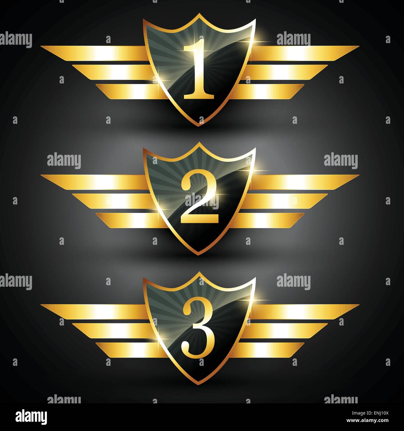 vector shiny golden ranking label Stock Vector Image & Art - Alamy