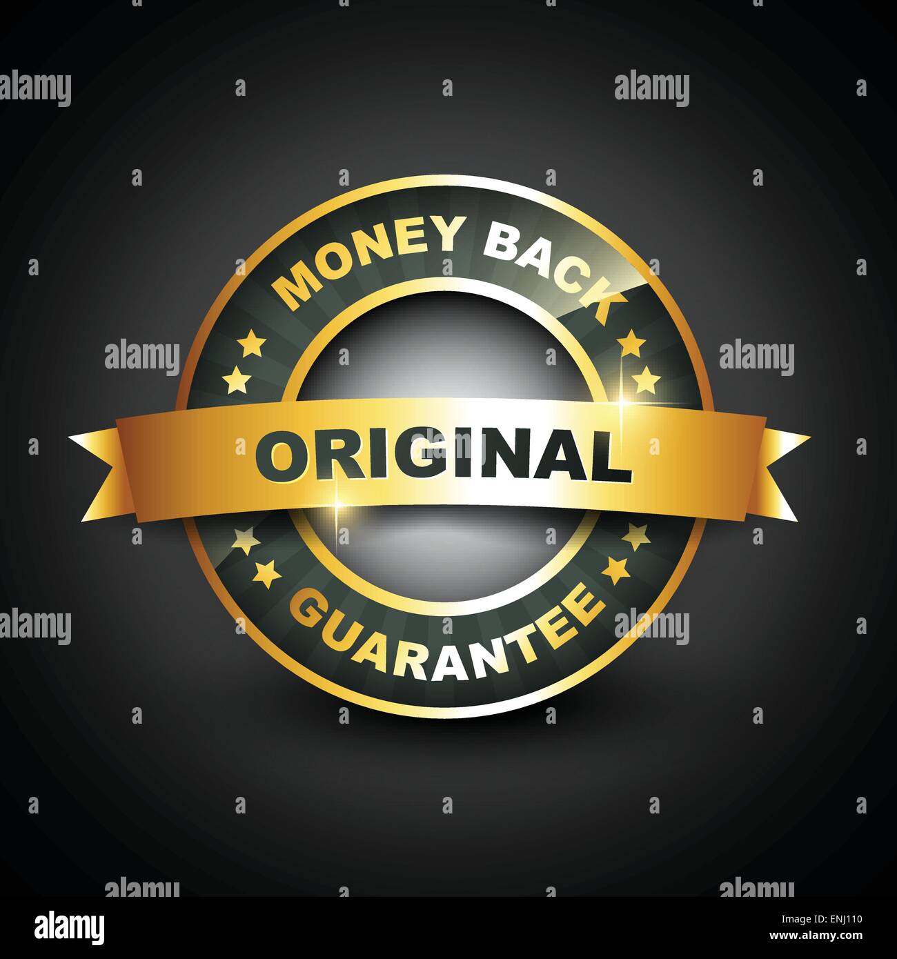 money back guarantee vector golden label Stock Vector Image & Art - Alamy