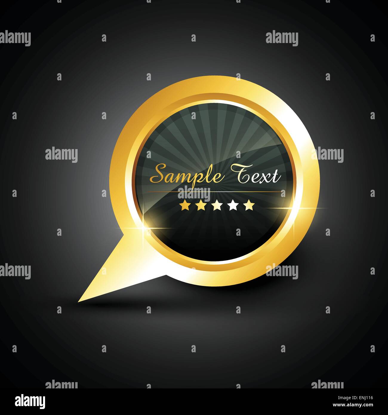 vector chat label style bubble with your text Stock Vector Image & Art ...