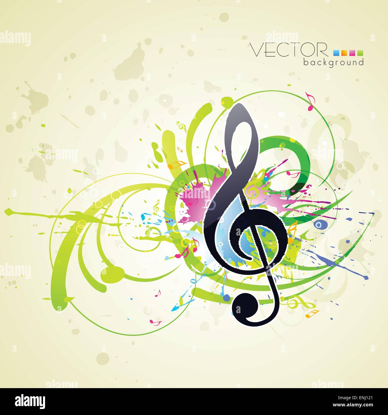 music note in abstract background Stock Vector Image & Art - Alamy
