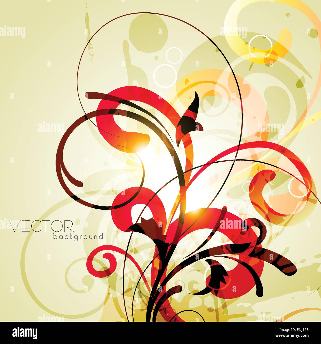 abstract floral style vector background Stock Vector Image & Art - Alamy