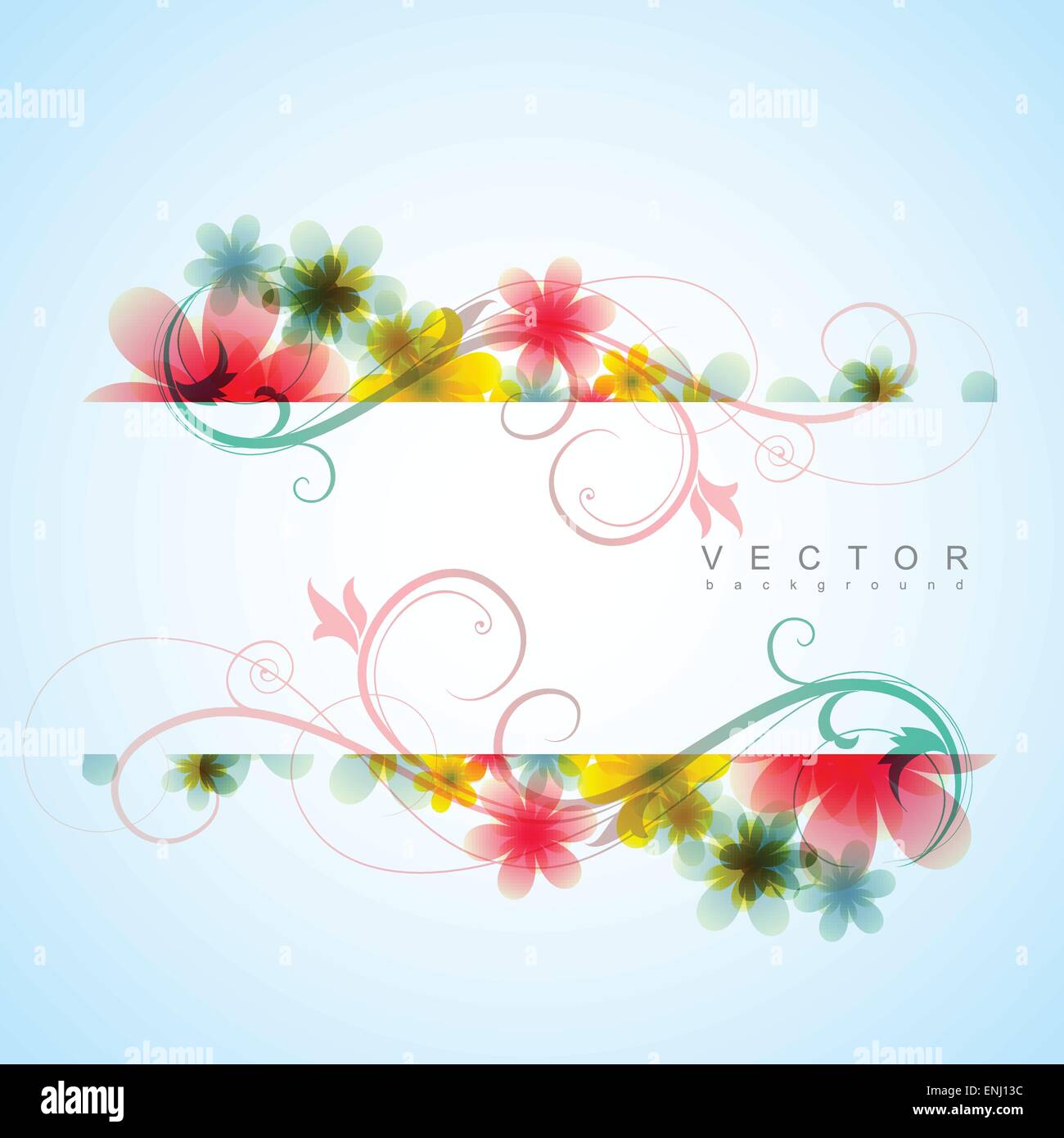 stylish flower background with space for your text Stock Vector Image ...