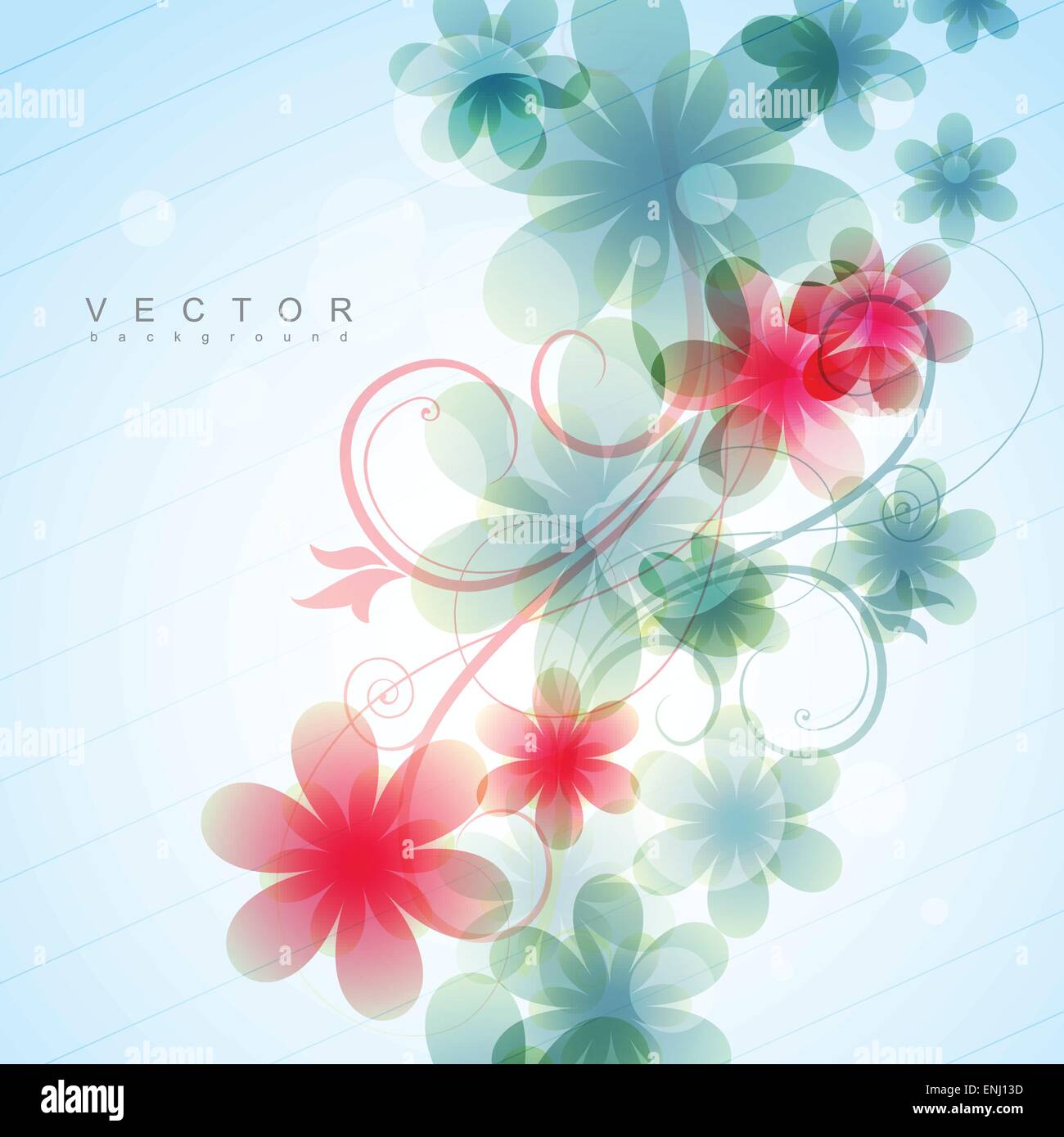 beautiful vector flower background design Stock Vector Image & Art - Alamy