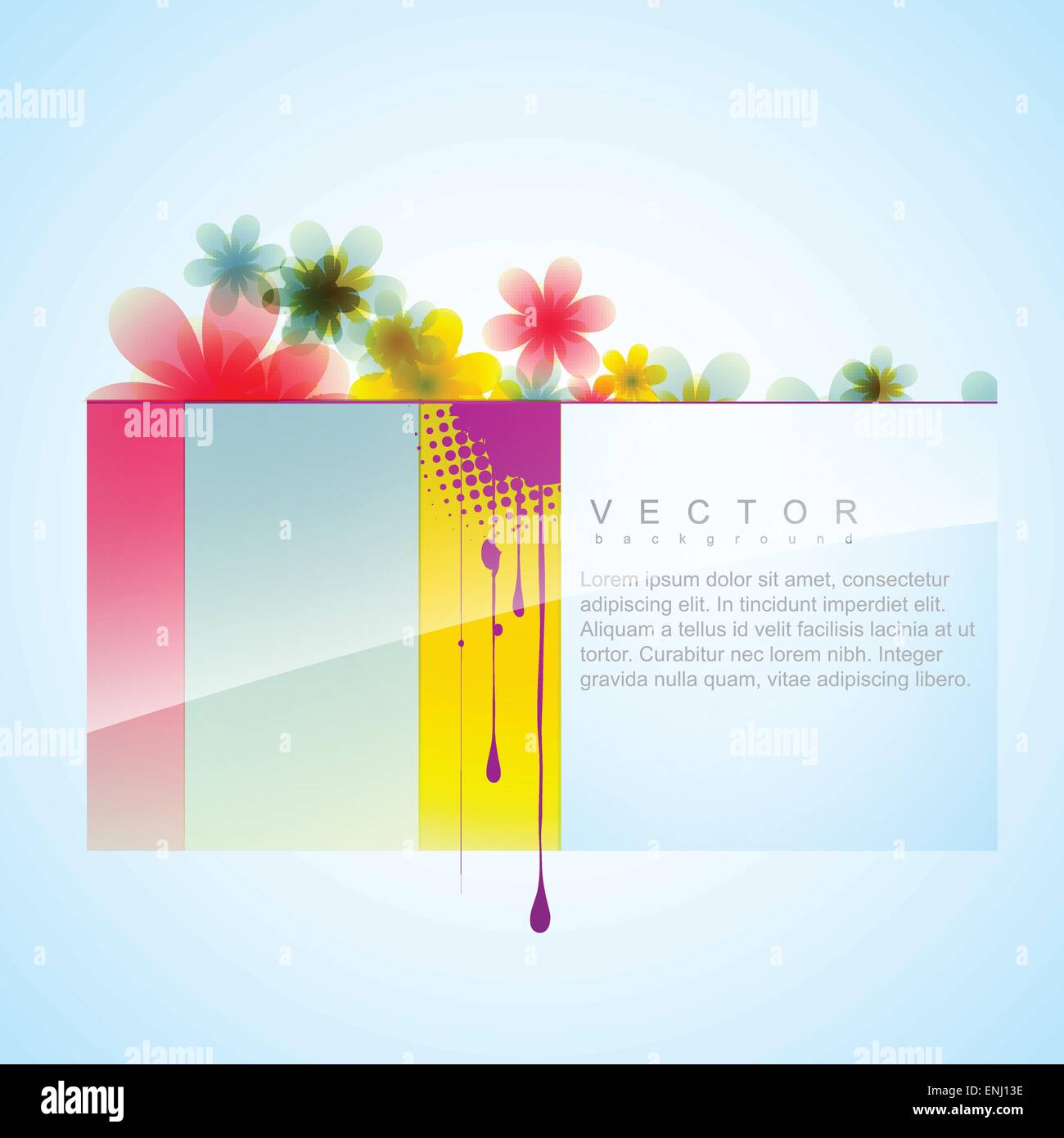 beautiful flower style background design with space for your text Stock ...