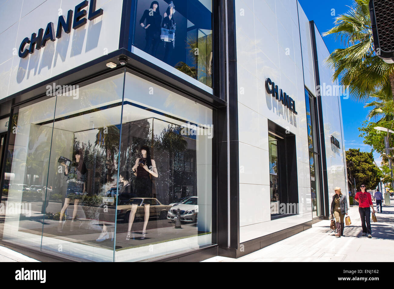 U.S.A., California, Los Angeles, the famous Rodeo Drive shops Stock ...