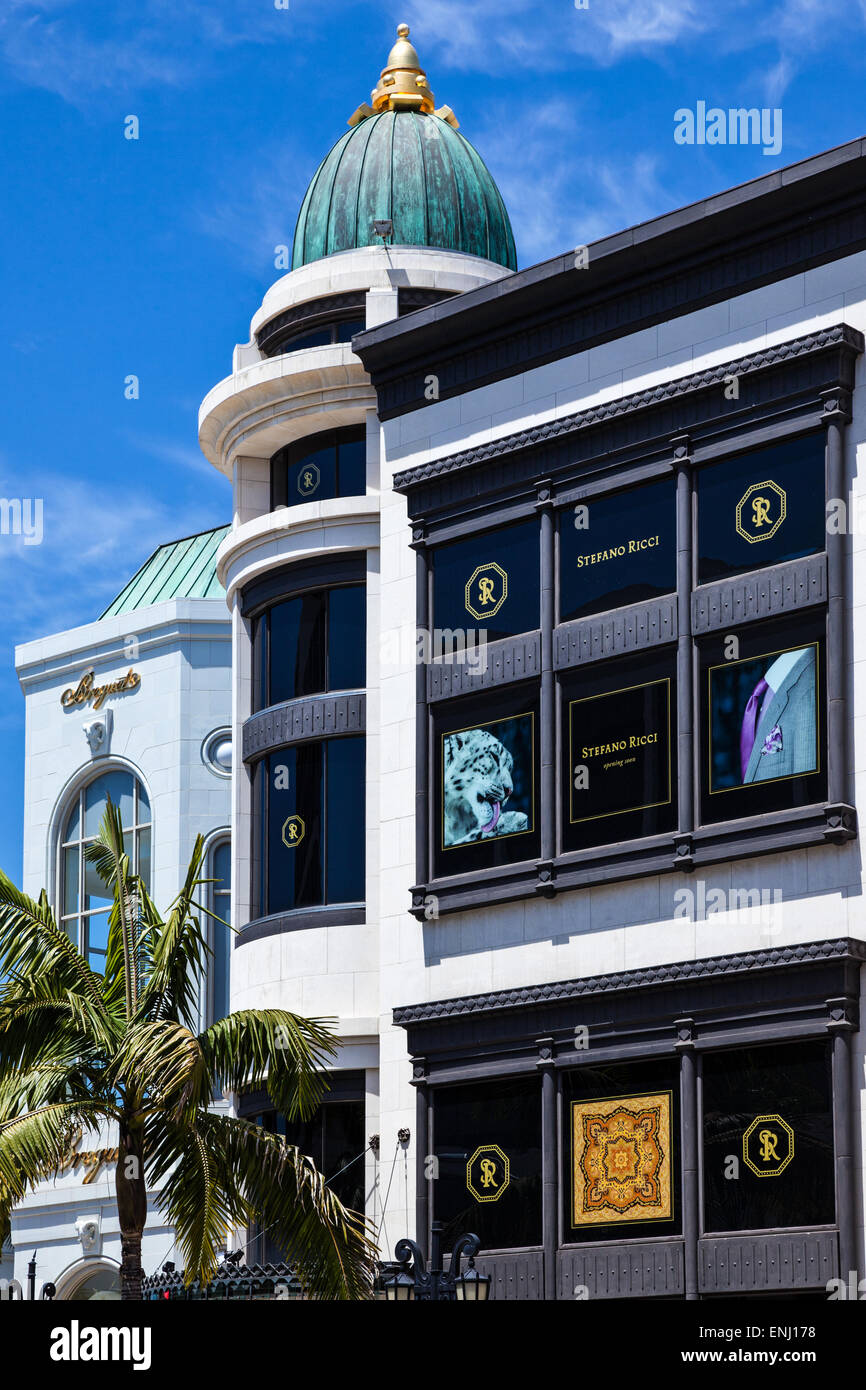 U.S.A., California, Los Angeles, the famous Rodeo Drive shops Stock ...