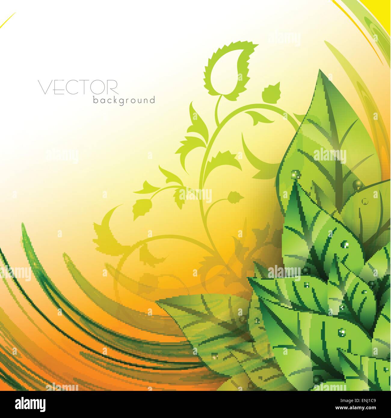 vector leaf design background illustration Stock Vector Image & Art - Alamy