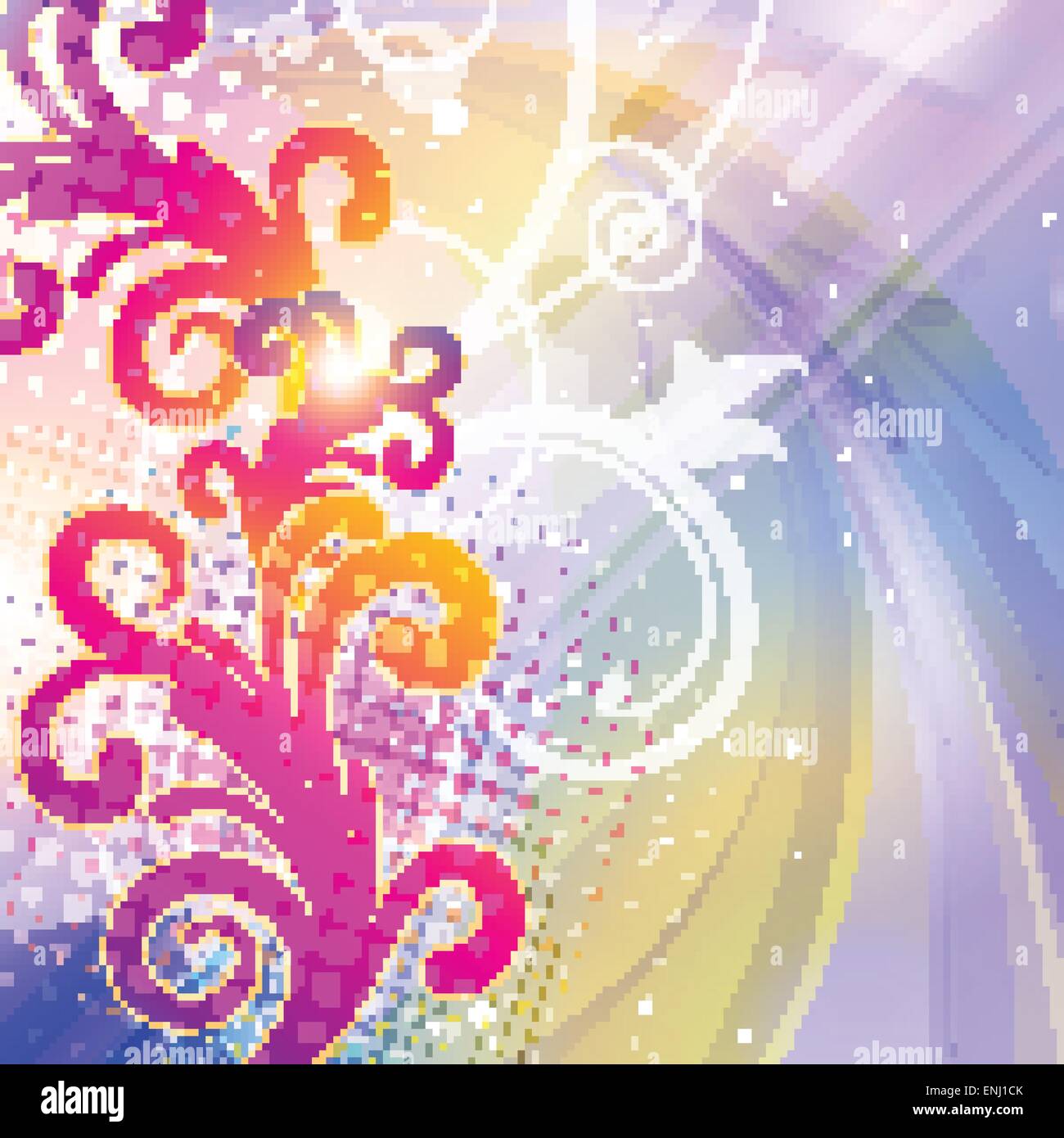 stylish vector floral background design Stock Vector Image & Art - Alamy