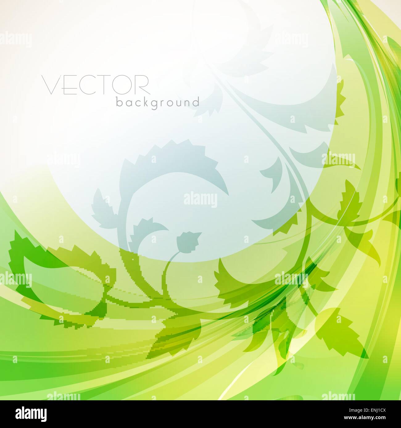 beautiful eco style vector green background Stock Vector Image & Art ...