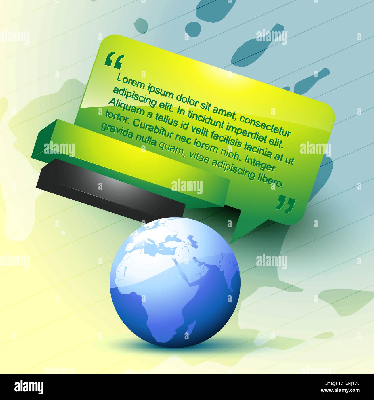 earth vector style background with chat bubble Stock Vector Image & Art ...