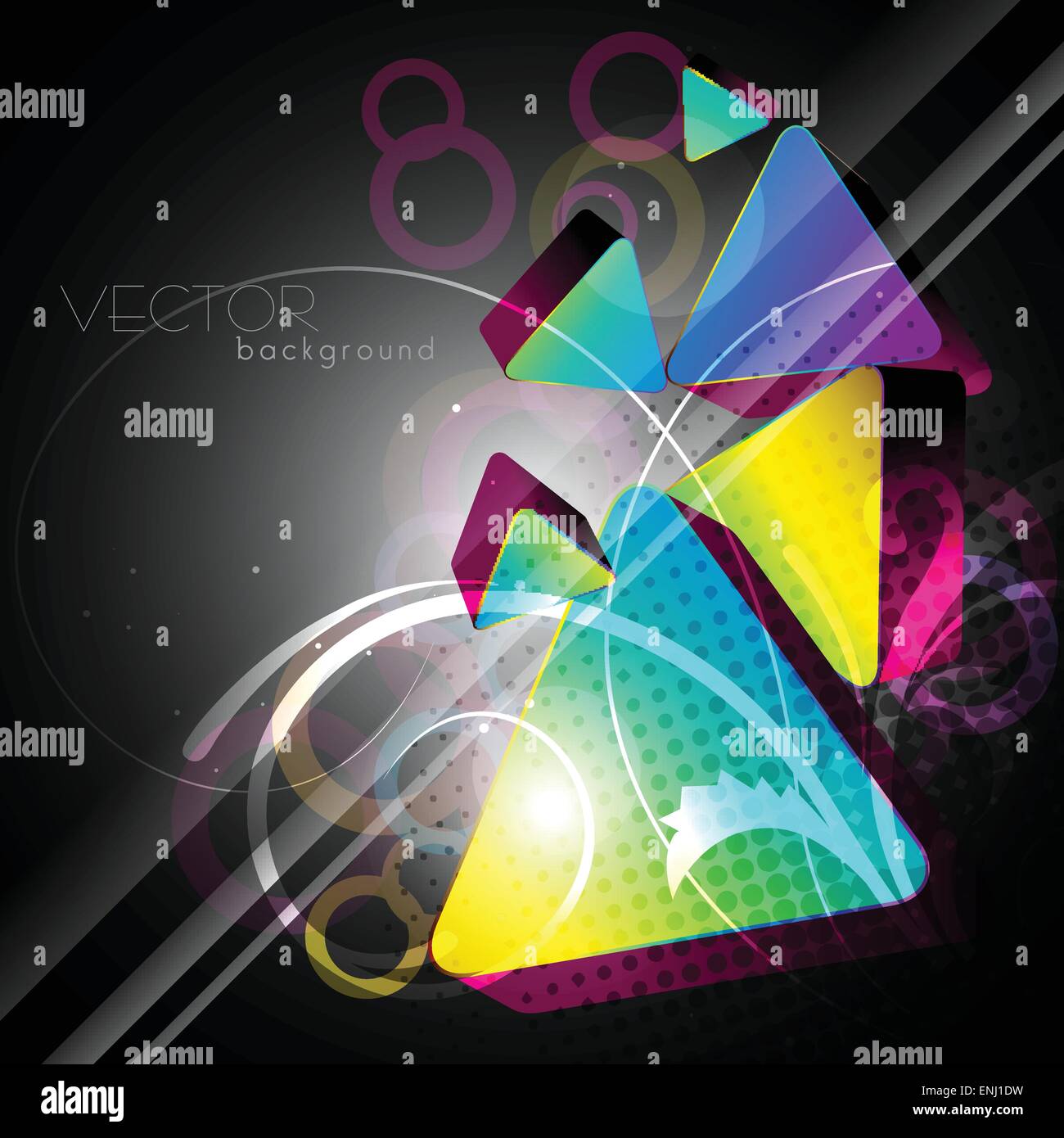 3d shape vector abstract background Stock Vector Image & Art - Alamy