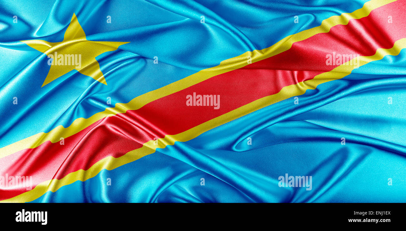 Congo democratic republic flag in hi-res stock photography and images ...