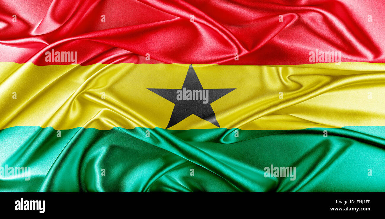 Ghana waving flag hi-res stock photography and images - Alamy