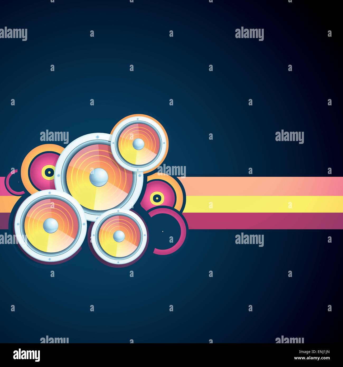 Music enjoyment vector vectors hi-res stock photography and images - Alamy